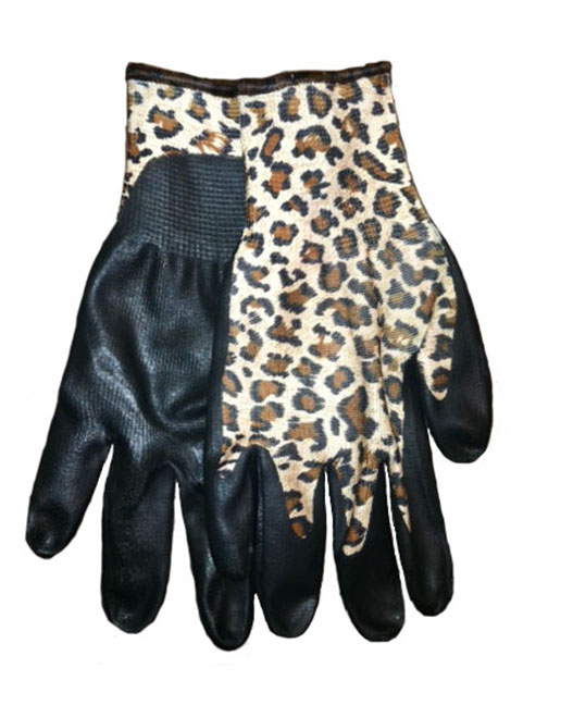 "Elite", Leopard Garden Gloves On Carolina Glove Co.